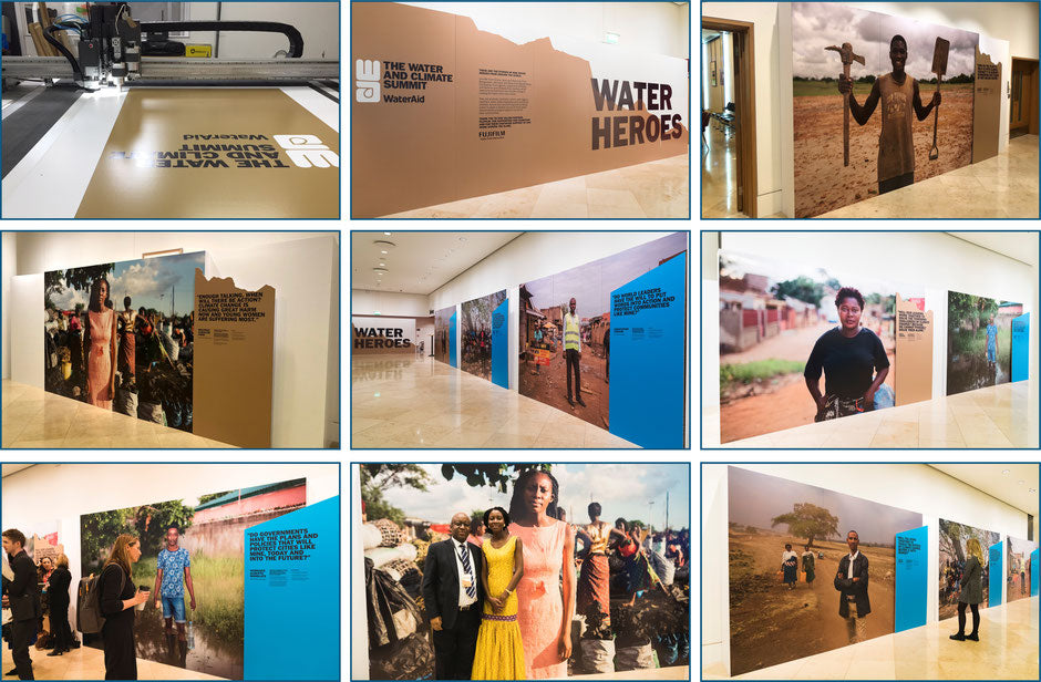 Free standing printed Re-board Exhibition Graphics