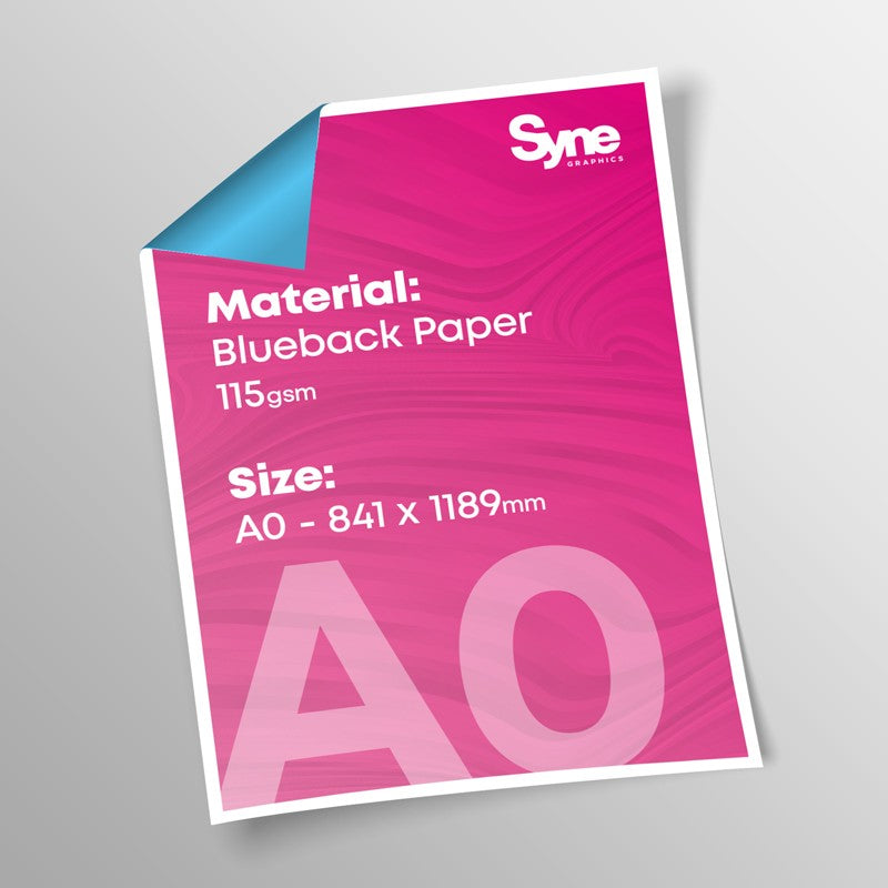A0 - Blue-back Poster 115gsm
